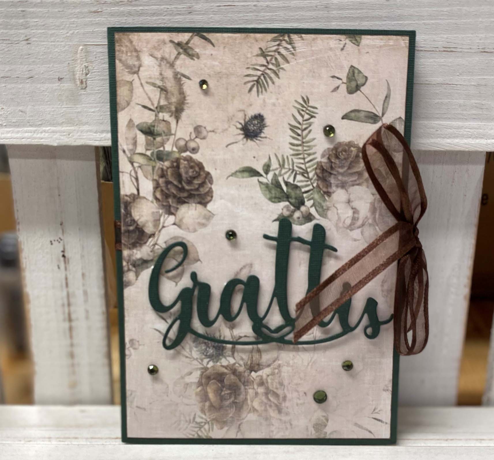 Grattiskort med Christmas in the wood Slimline ( går ej att köpa ...