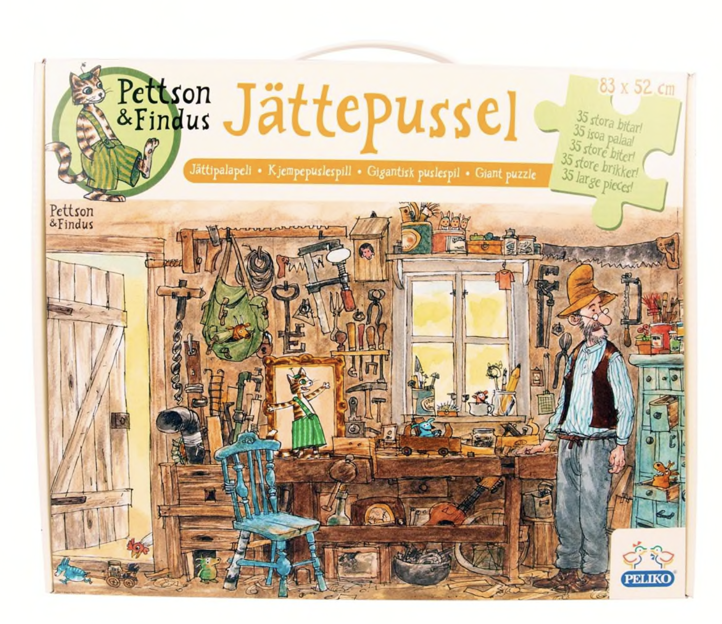 Pettson & Findus Jättepussel 35 bitar - Nellispresenter