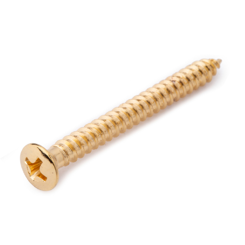 strings.fi - Neck Mounting Screw (Chrome, Black & Gold)