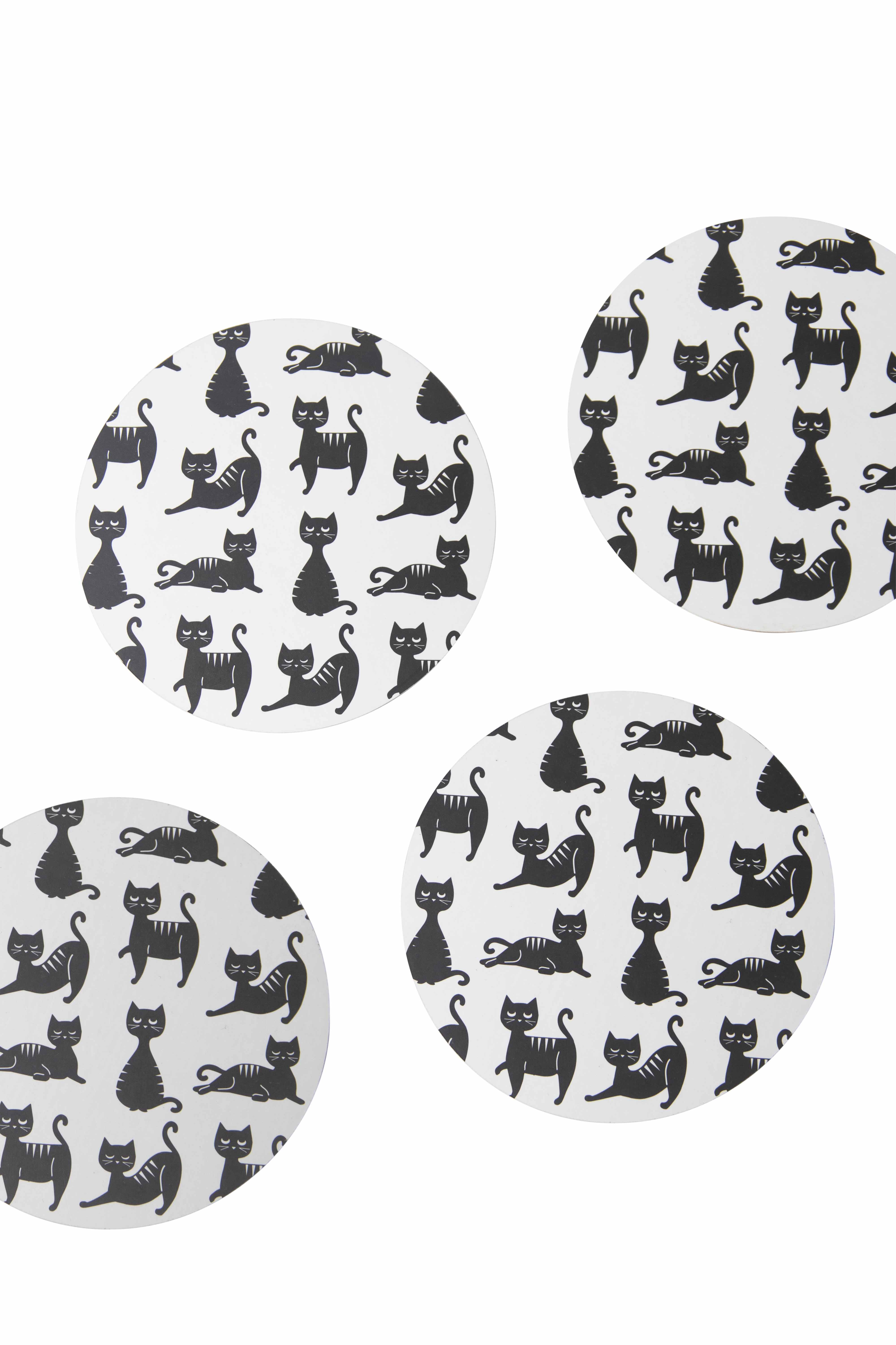 COASTER CAT FAMILY 4-PCS - Pluto Design Retailers