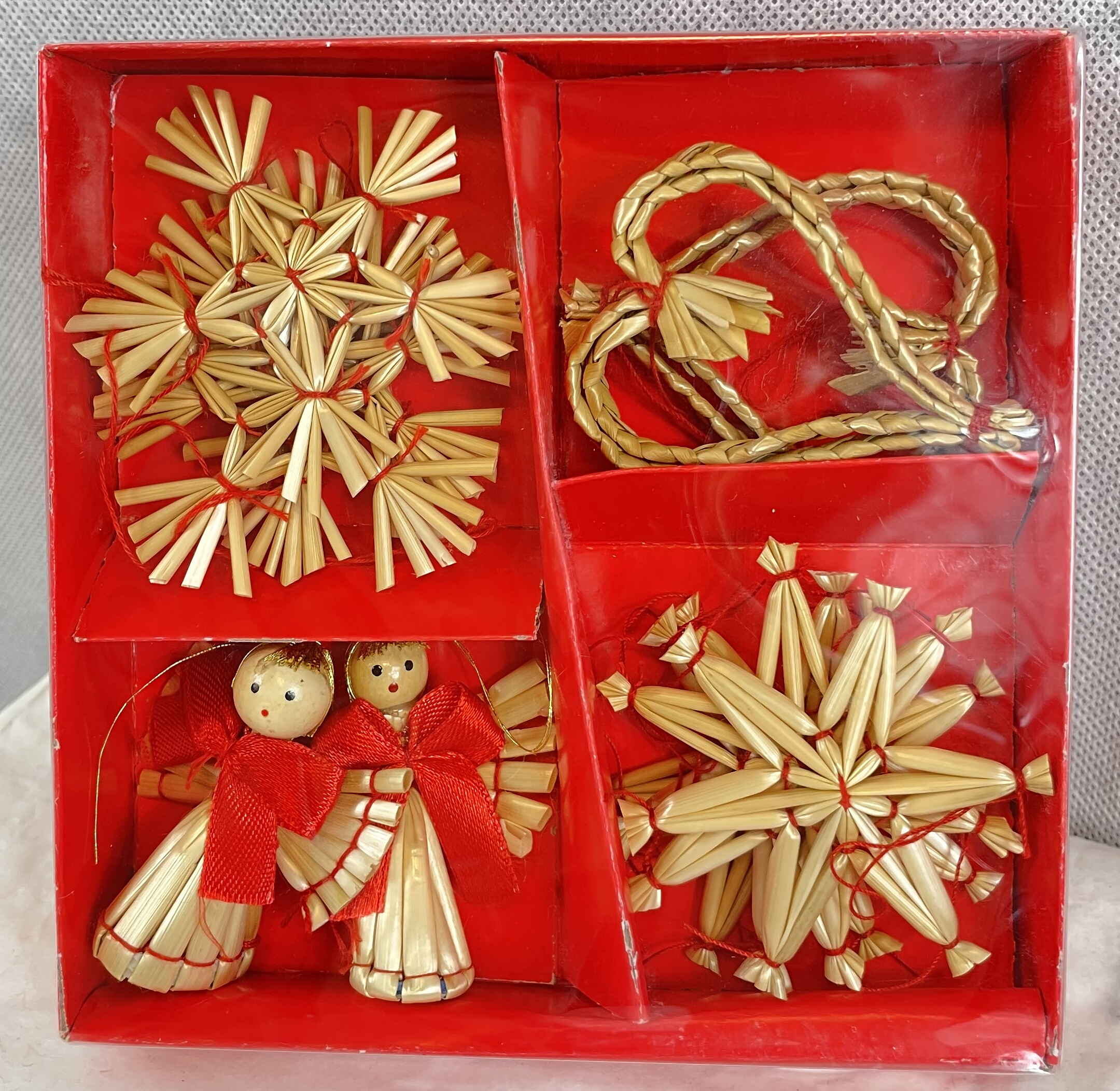 HEMSLÖJDSPRODUKTER - Julpynt halm - 12 st delar