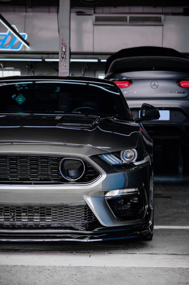 MACH1 1:1 Style Stötfångare - kitt (MUSTANG 18-22 EcoBoost, GT) - C ...