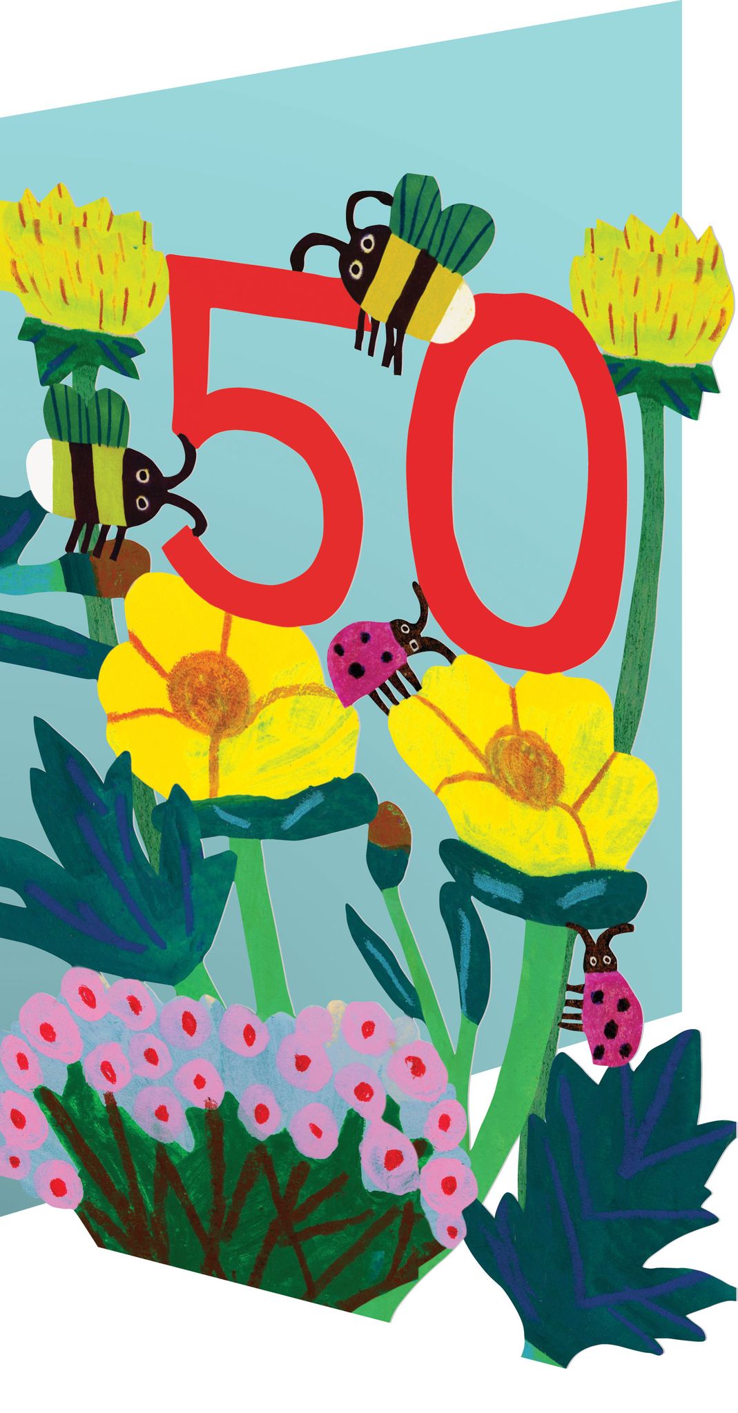 50 Bees Lasercut Card - paperme.se