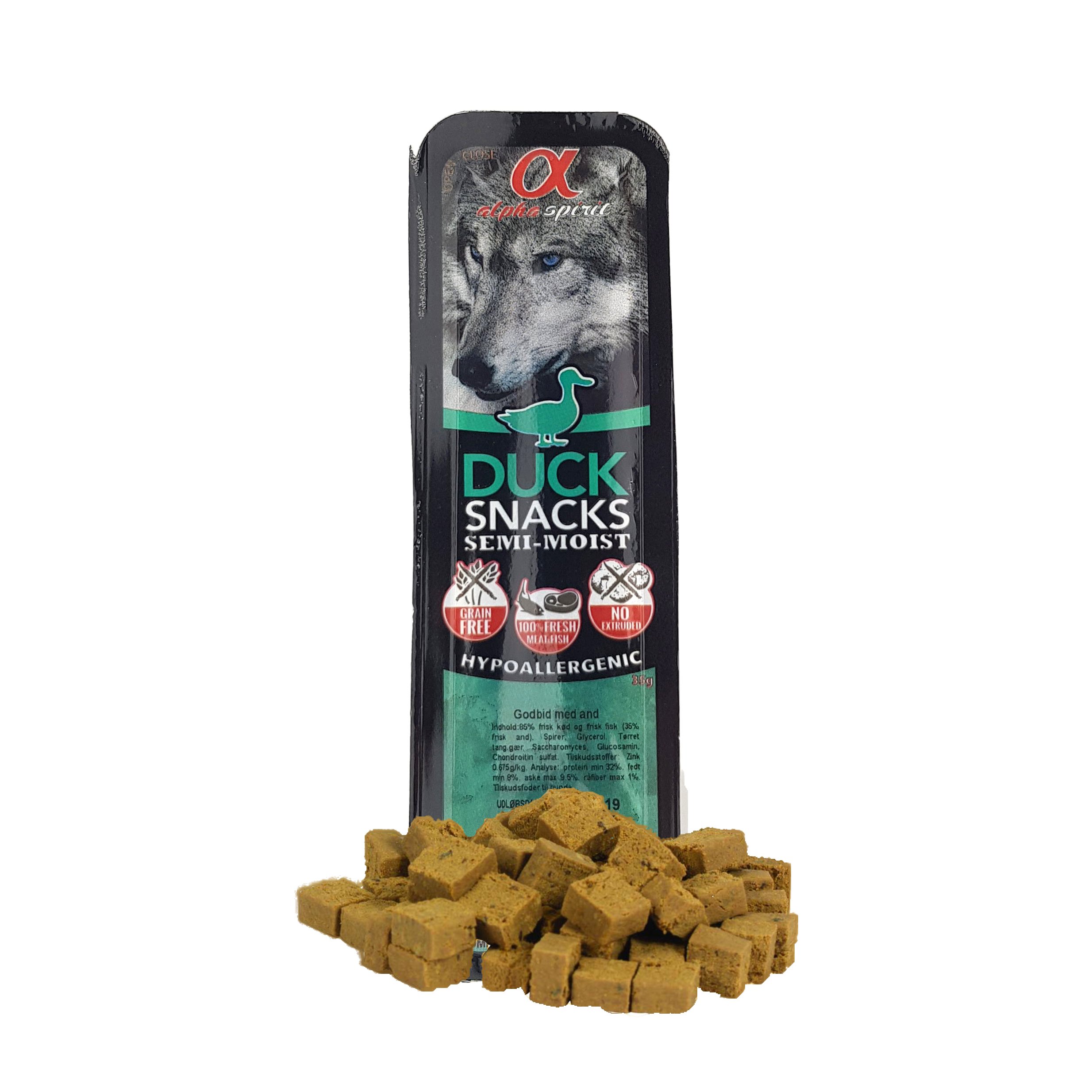 Alpha Spirit Duck Snack 35g - Eskilstuna HundCenter
