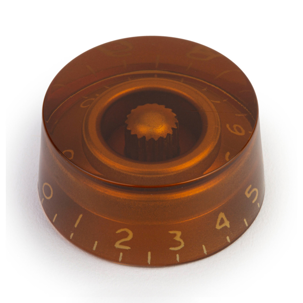 stringsnordic.com - Speed Knob For Les Paul, Amber (Metric size)