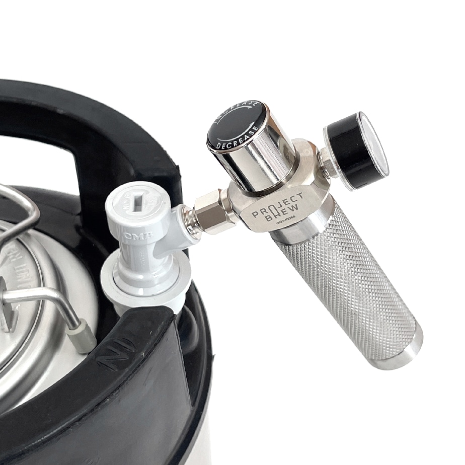 Beer Gas Mini Regulator, 1/4'' FFL - Mr. Malt