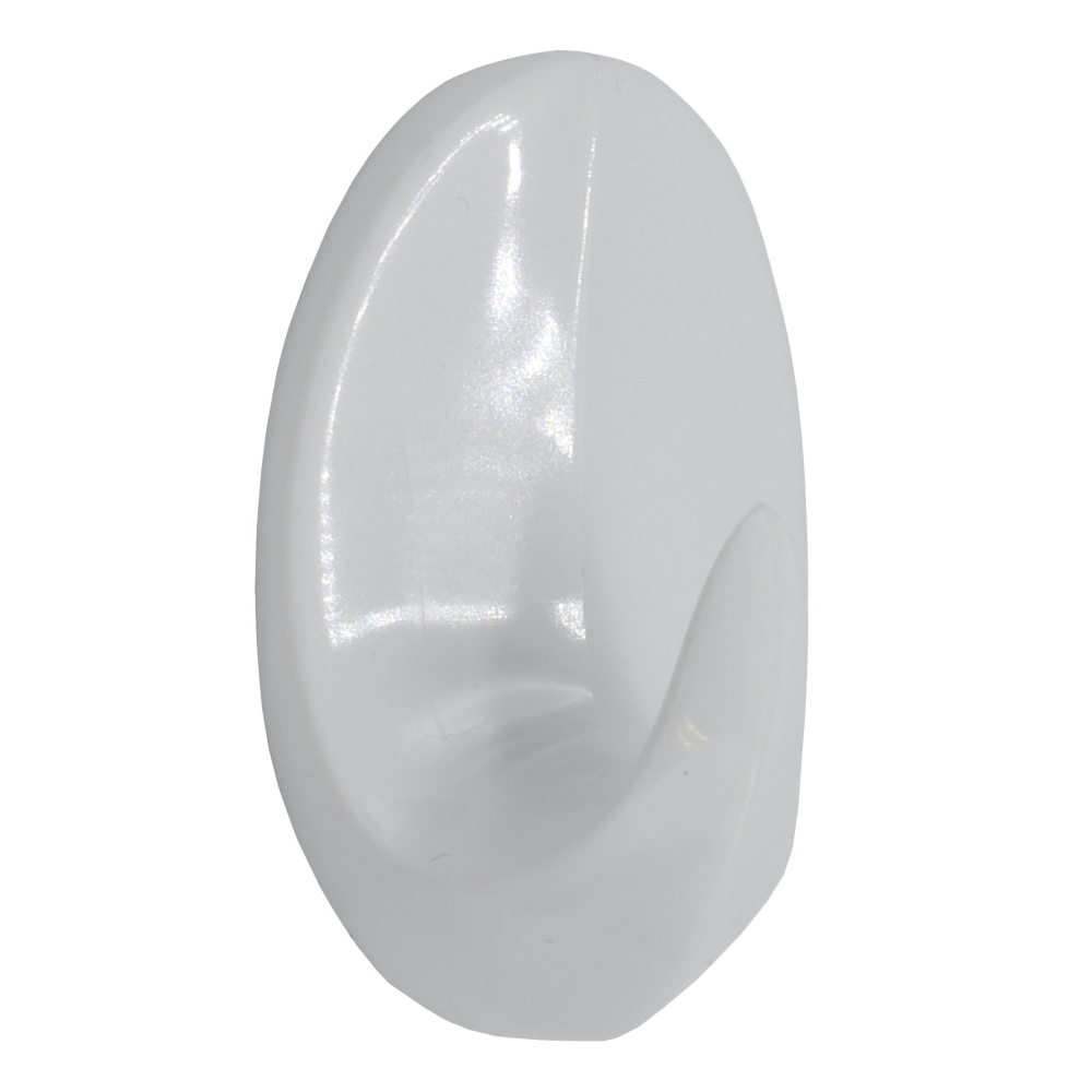 Krok oval medium vit självhäftande 2-p - jirvelius.com