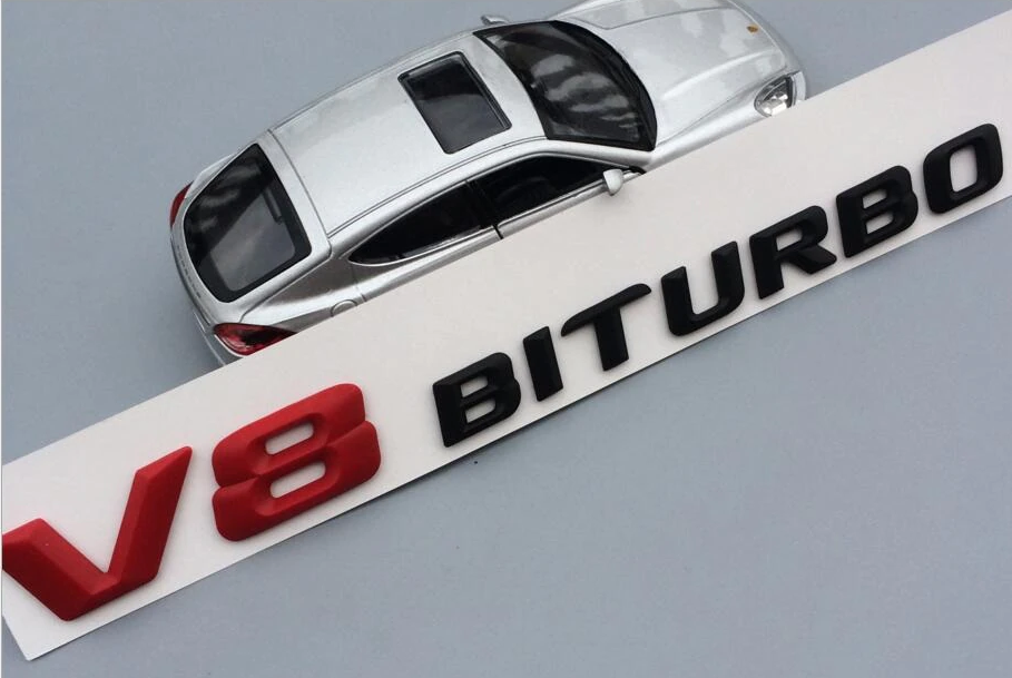 CKM Car Design - V8 BiTurbo emblem BLACK 1st