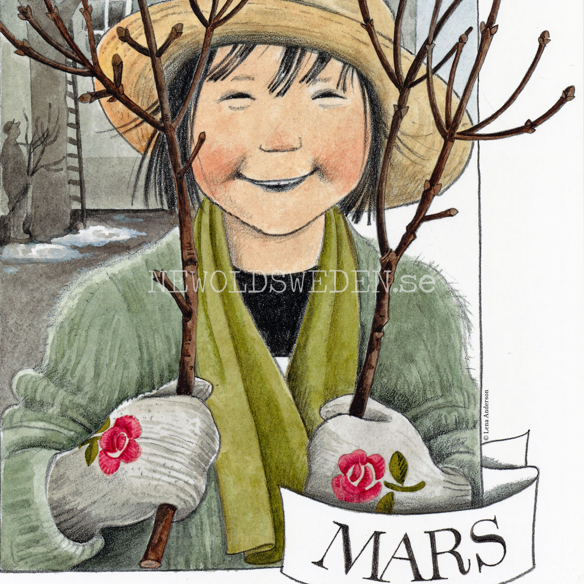 Mars Linnea Månads bild A4 - Lena Andersson - NEWOLDSWEDEN.se