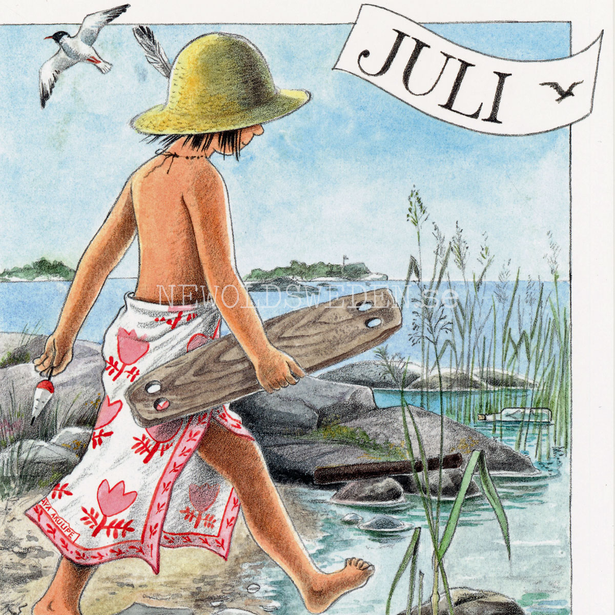 Juli Linnea Månads bild A4 - Lena Andersson - NEWOLDSWEDEN.se