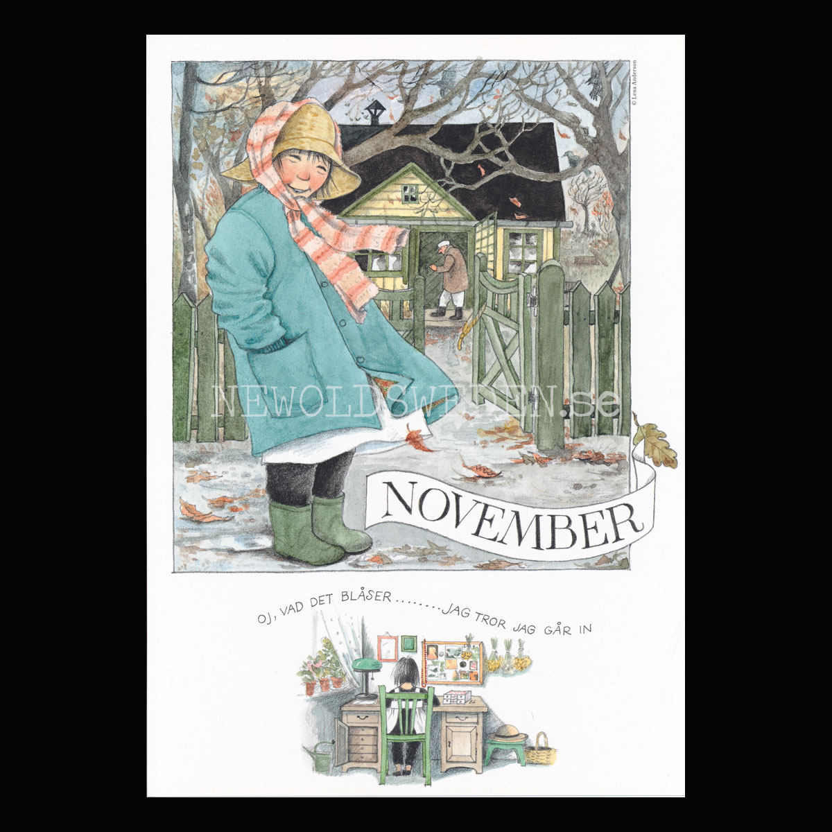 November Linnea Månads bild A4 - Lena Andersson - NEWOLDSWEDEN.se