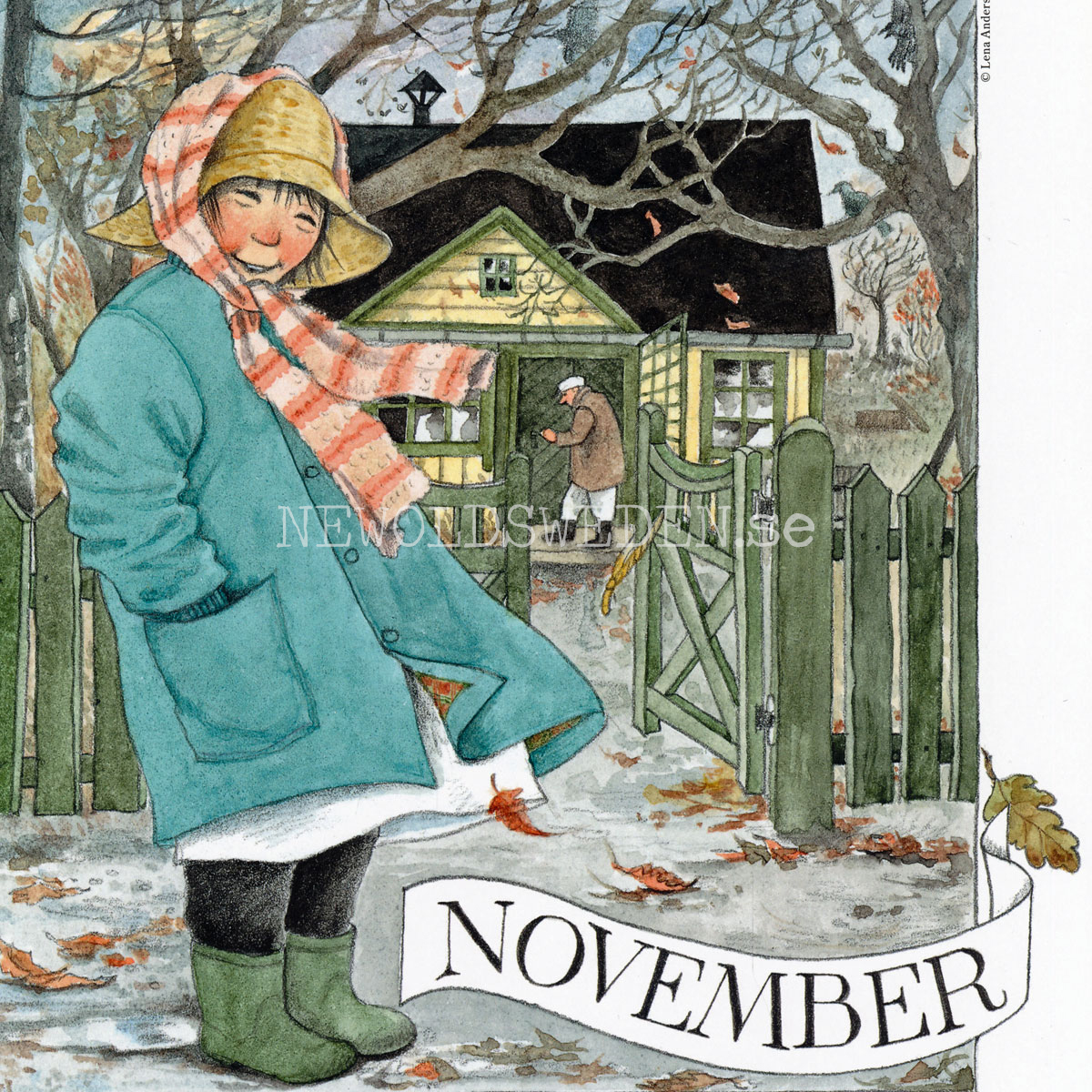 November Linnea Månads bild A4 - Lena Andersson - NEWOLDSWEDEN.se