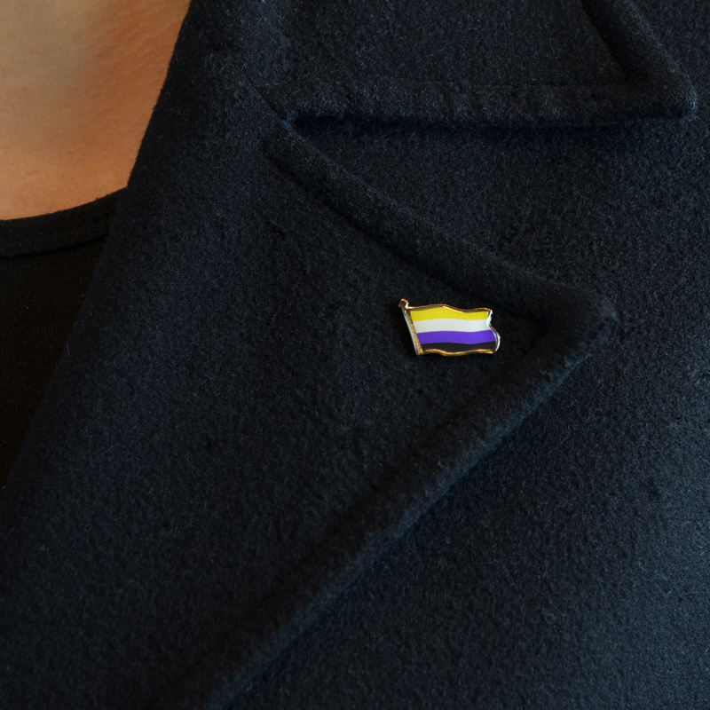 Non-binary flag pins - HappyPride