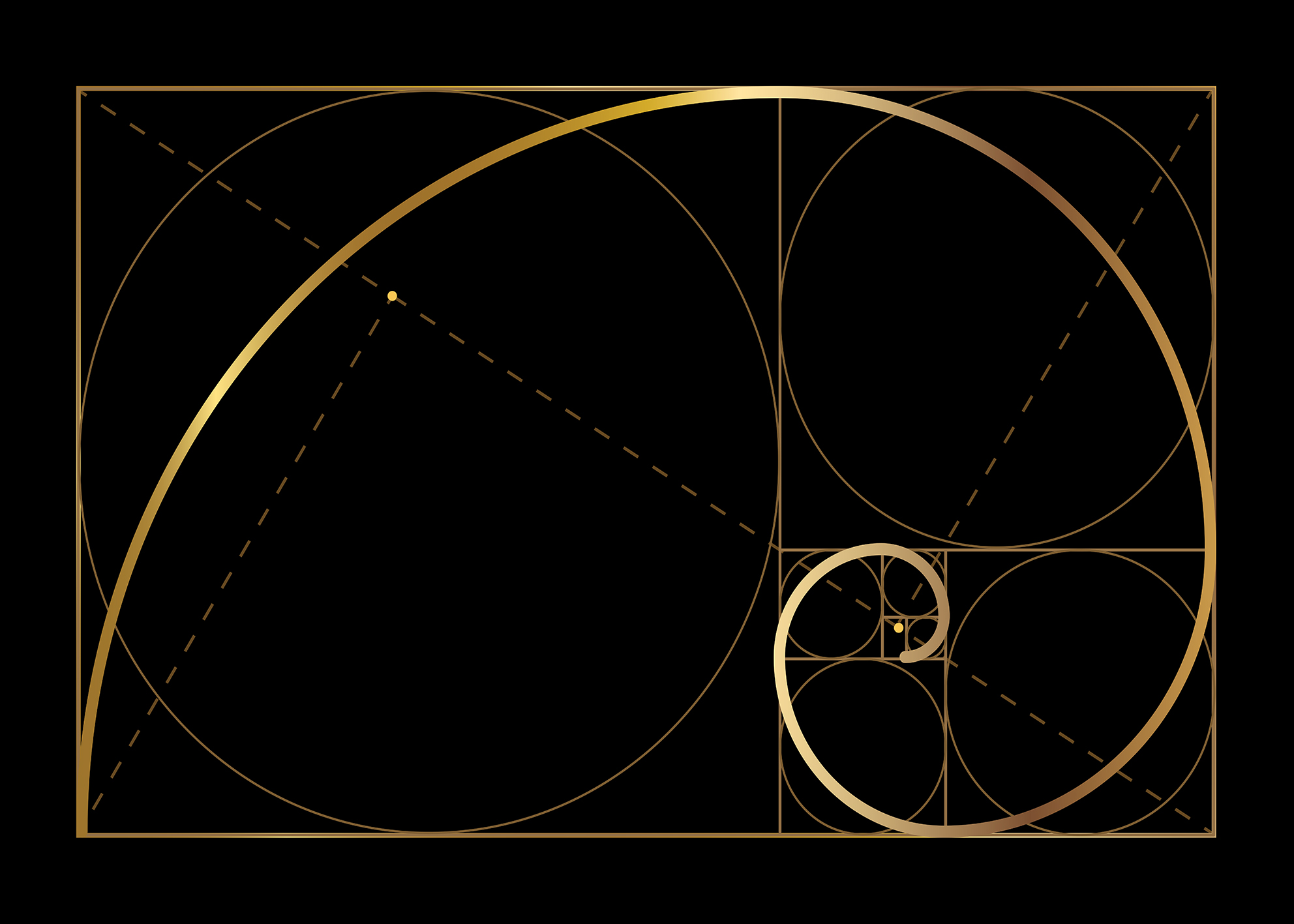 Akustikprint - Golden Ratio - | Canvasbutik.dk