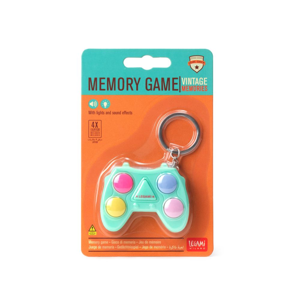 Mini Memory Keychain - elektroniskt spel, Bordsdisplay med 8 st. - KIDEK