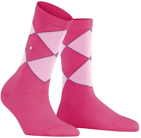 Burlington Rutiga Rosa Strumpor