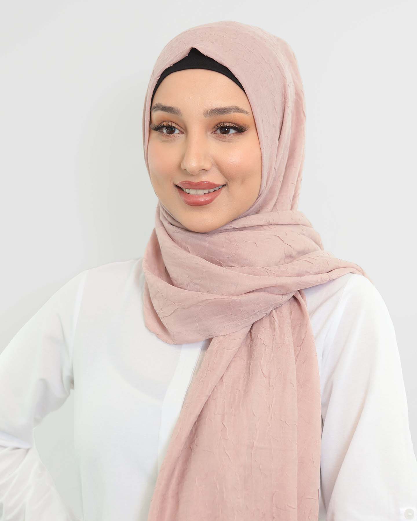 Hijab - Crinkle Woven - Light pink - Tulip Fashion