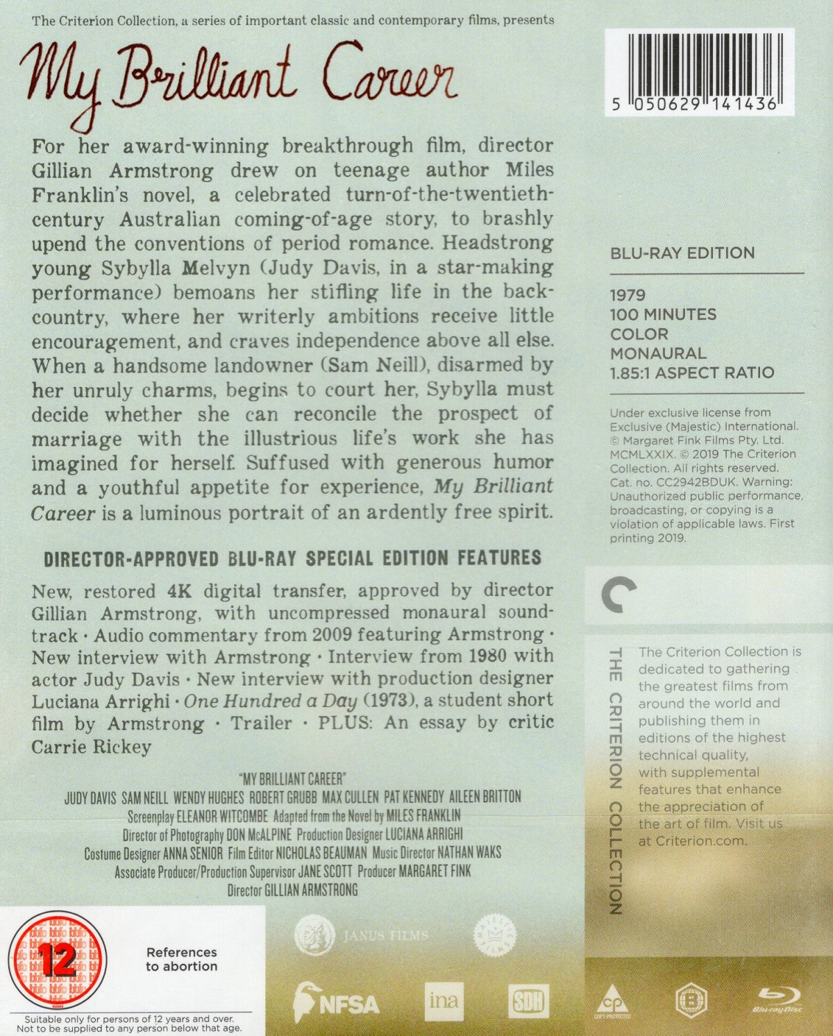 My Brilliant Career (Criterion Collection) (ej svensk text) (Blu-ray ...