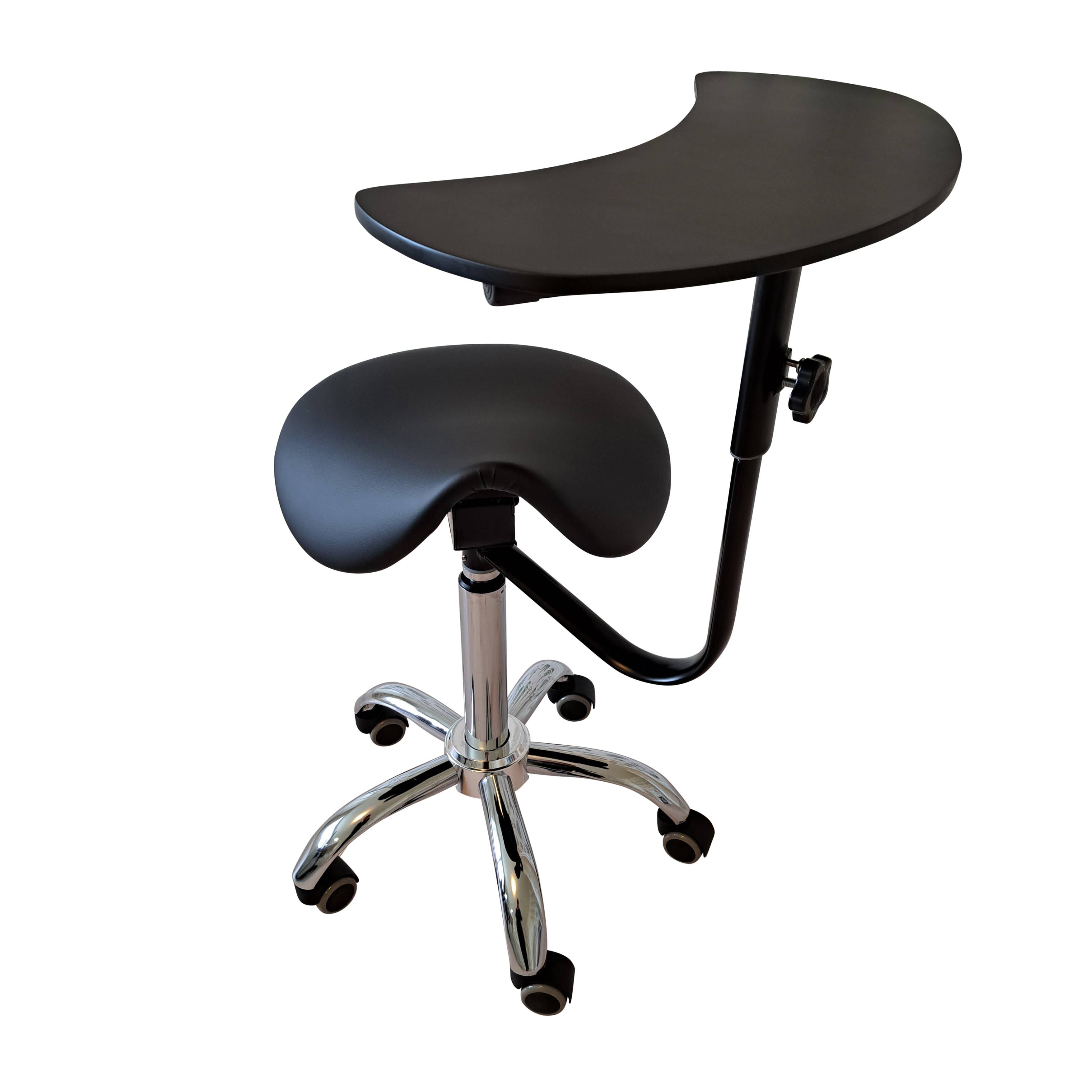 Sadelstol med skrivplatta - www.ergocare.se