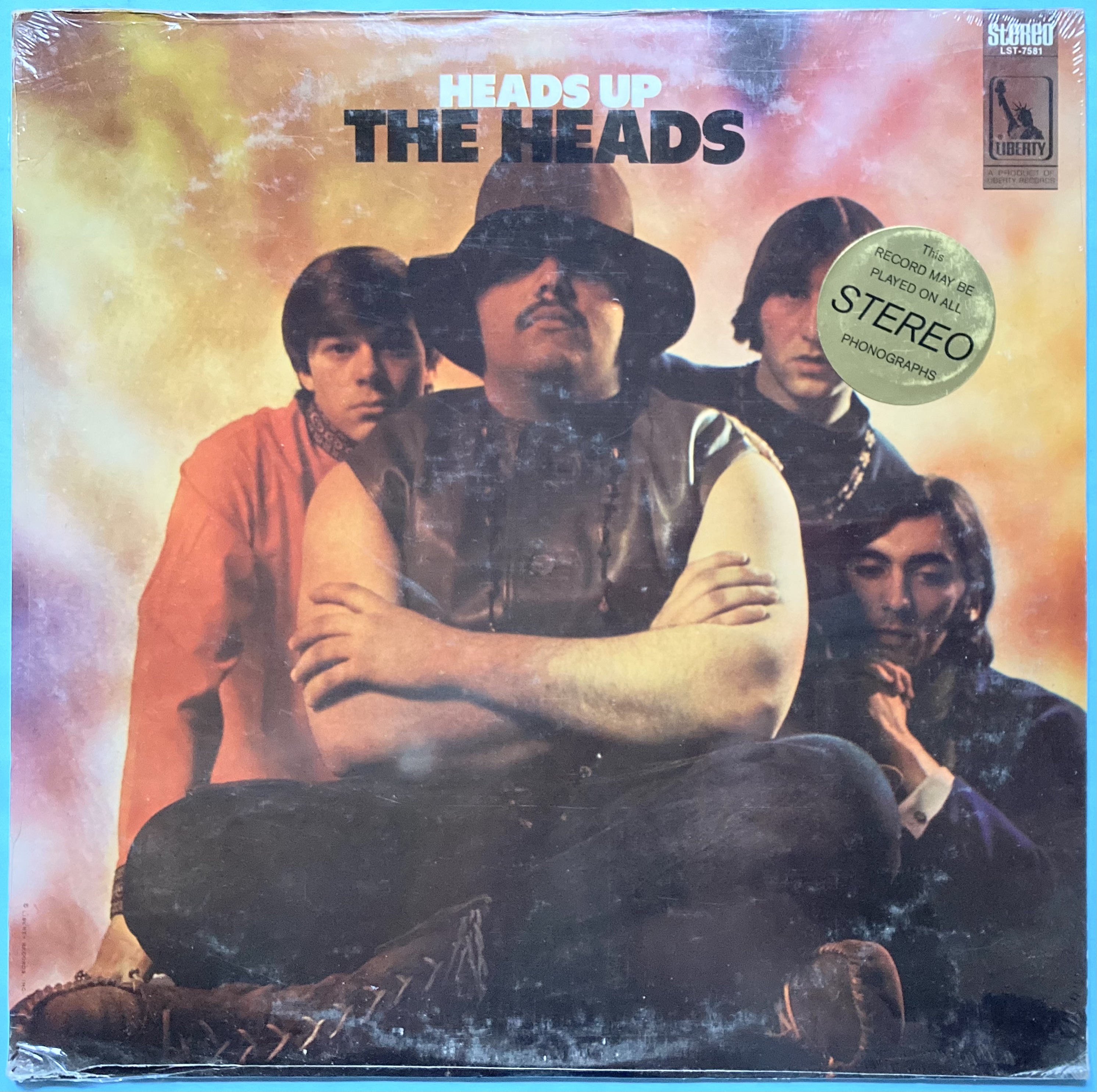 Nostalgipalatset - THE HEADS - Heads up US-orig LP 1968 STILL SEALED!