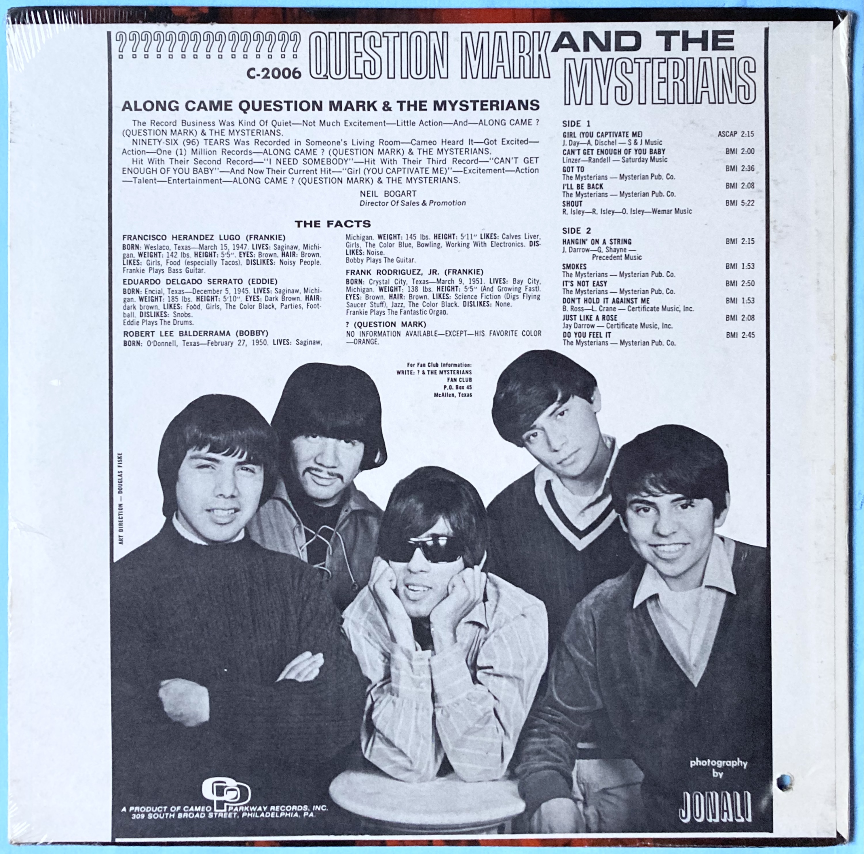 Nostalgipalatset - QUESTION MARK & MYSTERIANS - Action US-orig LP 1967 ...