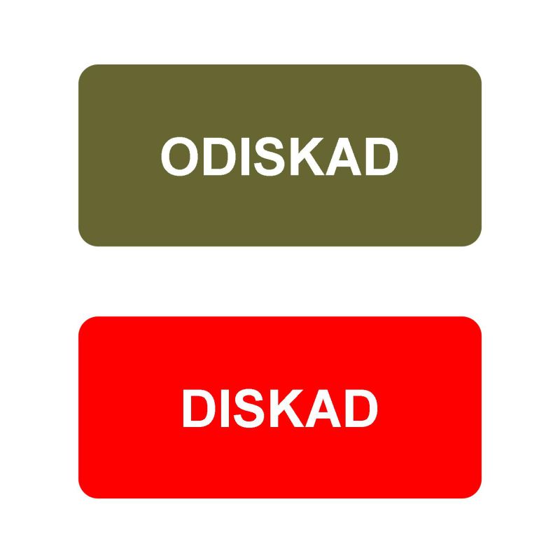 Magnetskylt - DISKAD - ODISKAD - bilohem.se