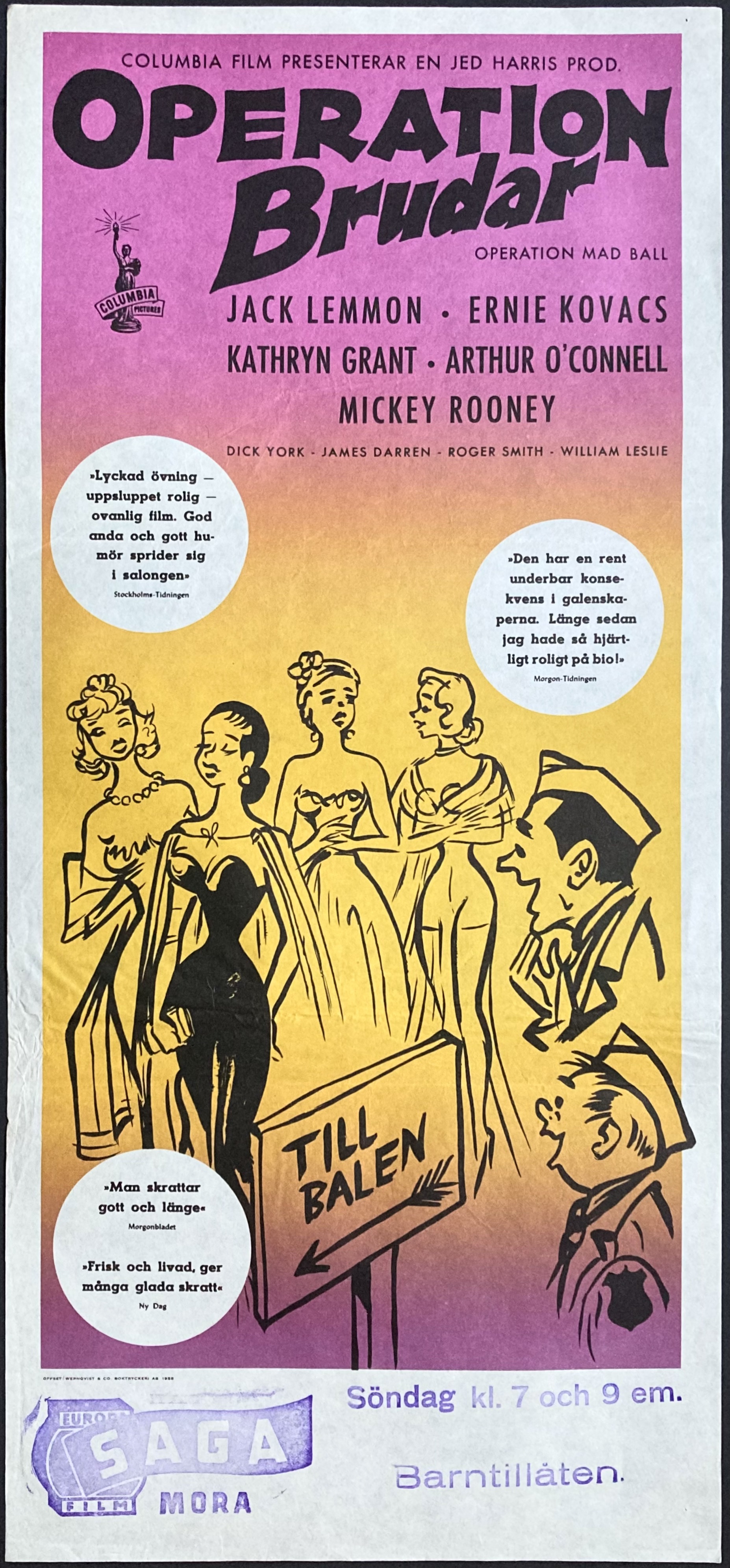 Nostalgipalatset - OPERATION MAD BALL (1957)