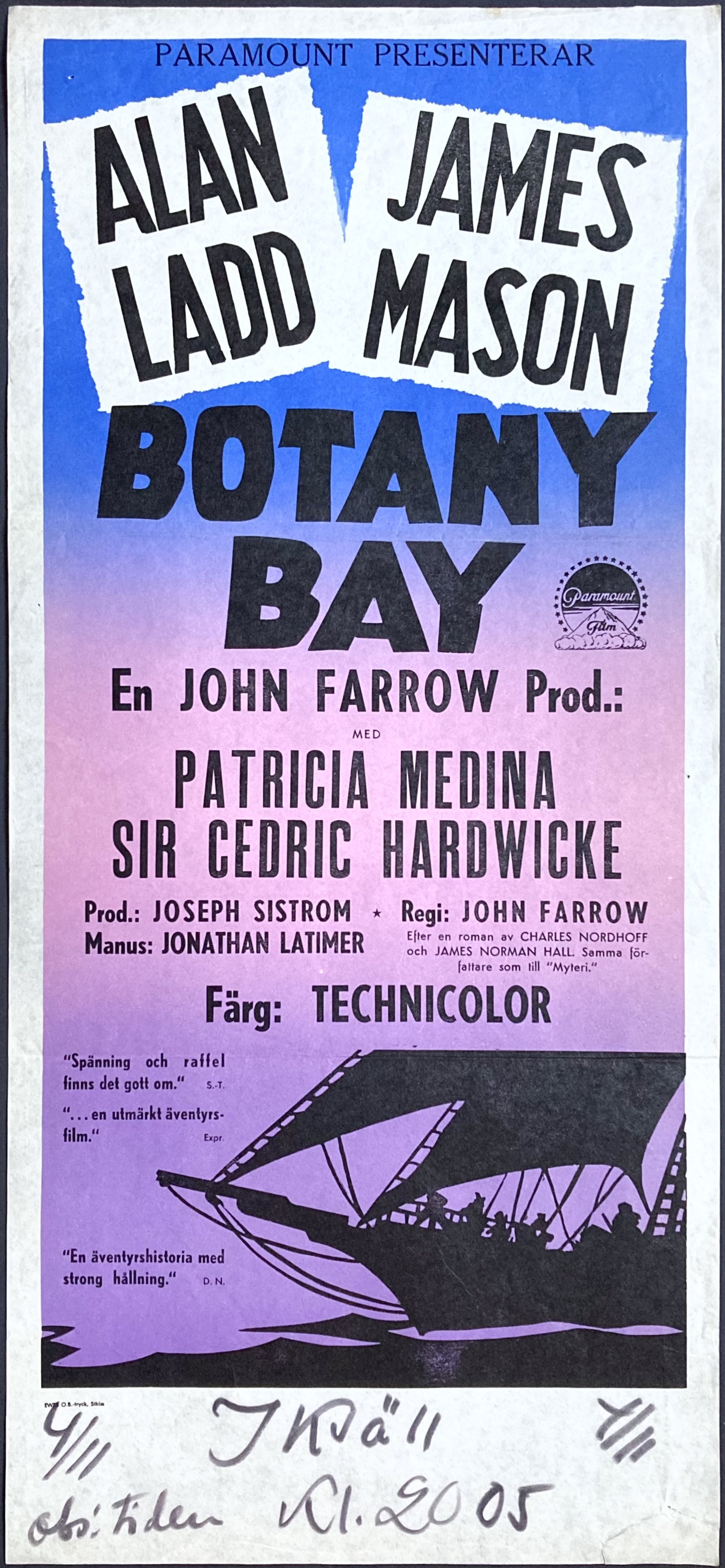 Nostalgipalatset - BOTANY BAY (1952)