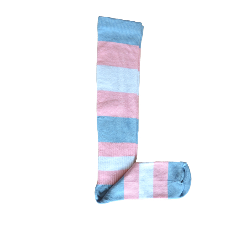 Support Socks/Compression Socks - Trans Colored | HappyPride