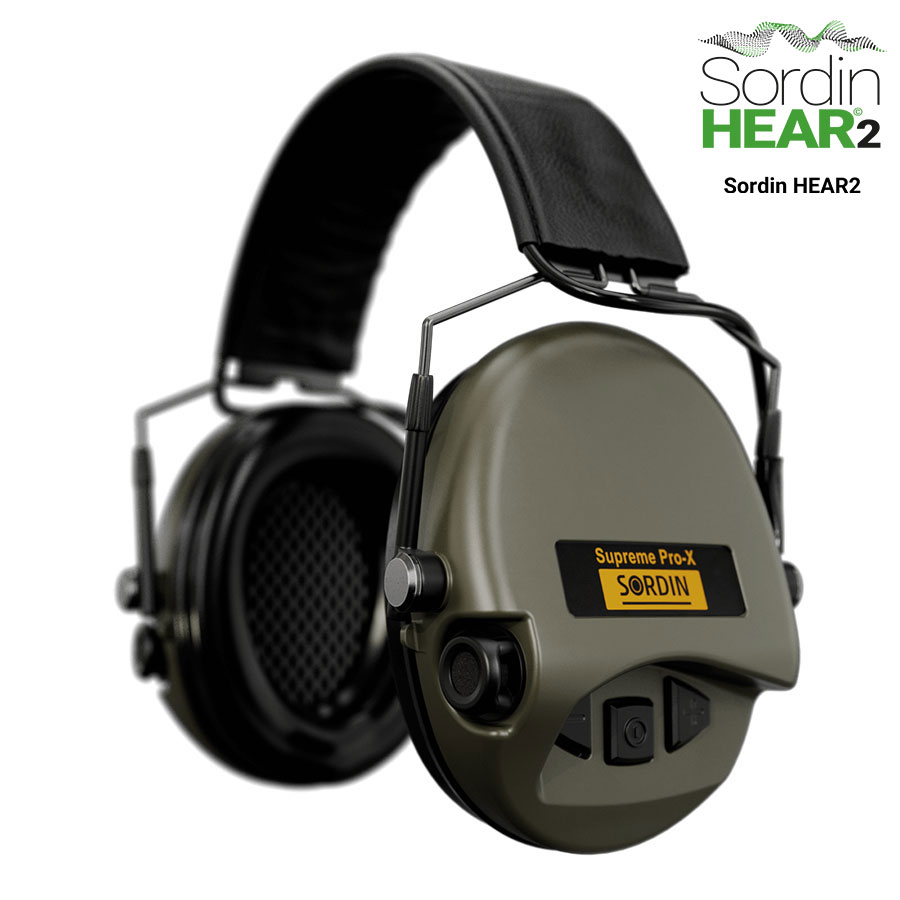 Sordin Supreme Pro X H2 Slim Green - Bearplayshop.se