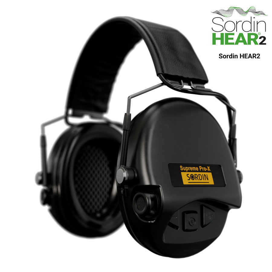 Sordin Supreme Pro X Slim Black - Bearplayshop.se