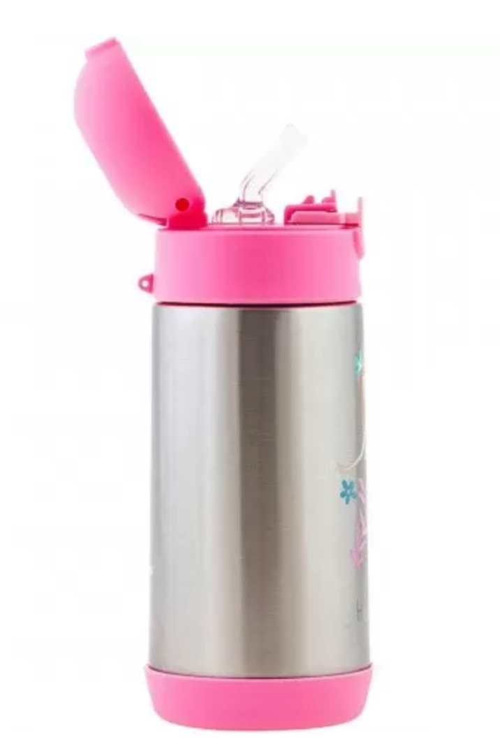 Termosflaska av stål för barn med kanin dekoration