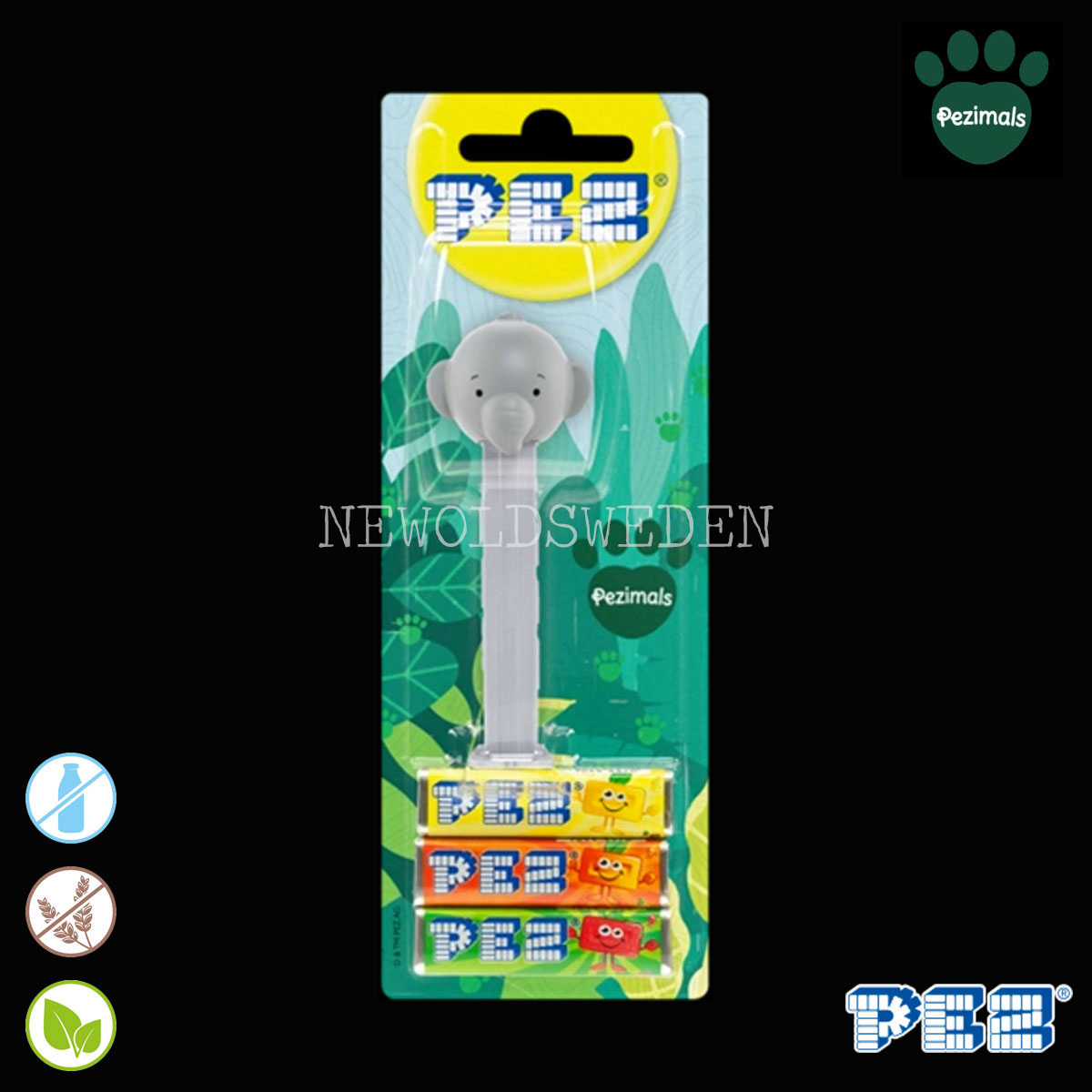 PEZ Dispenser ELLA THE ELEPHANT + Godis - Pezimals Samlarfigur - PE34 ...