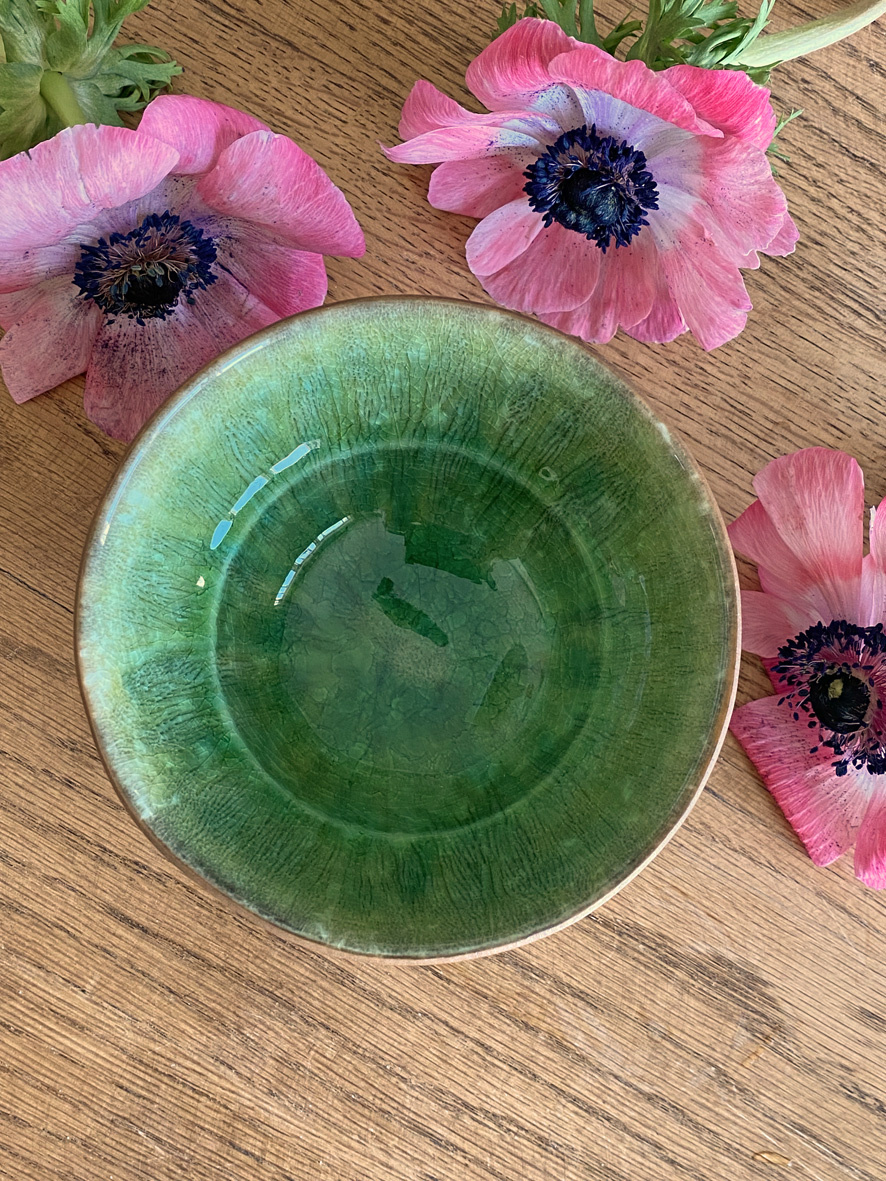 Vita Ranunkler - Kopp utan handtag seaweed