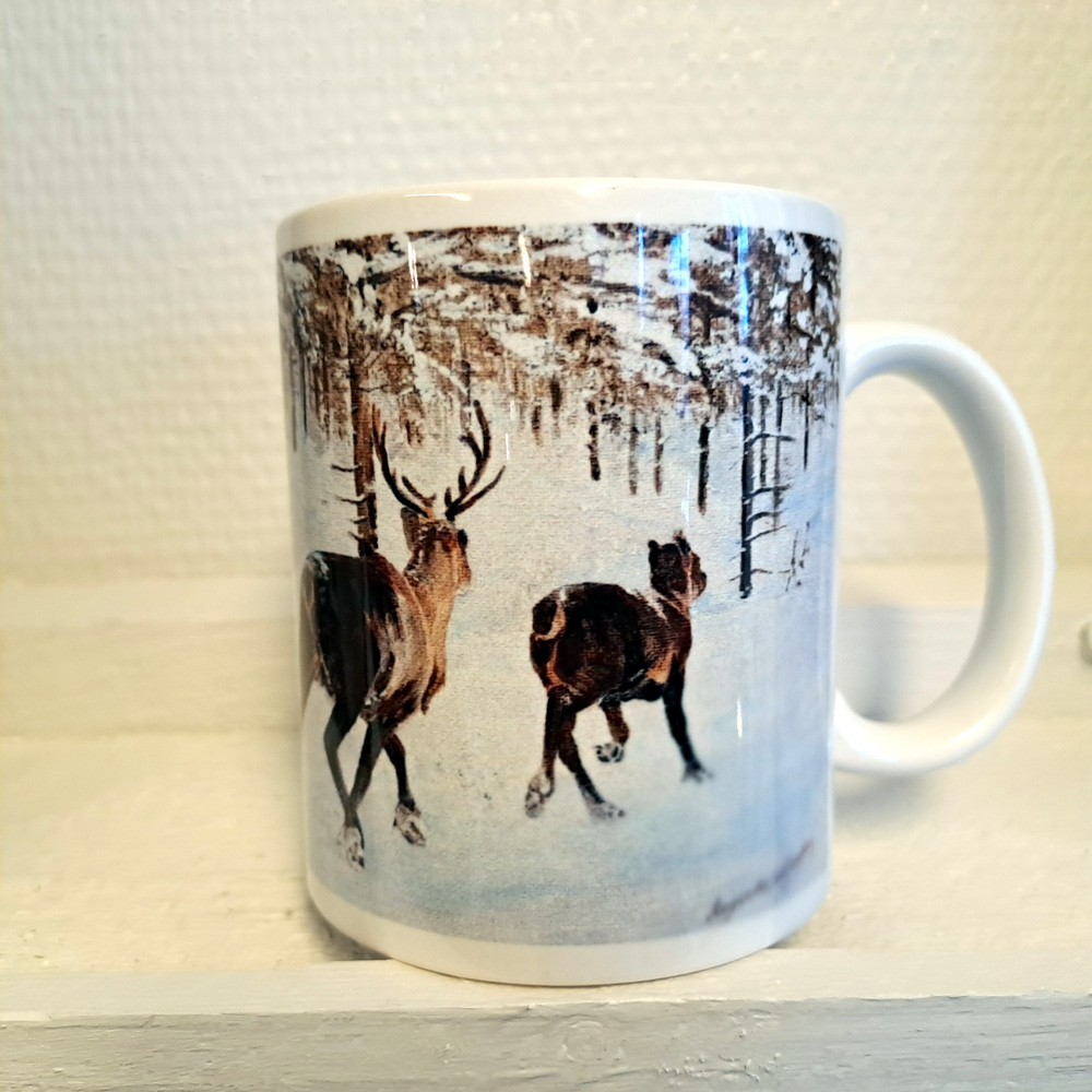 Mugg Renar i Skog , Jokkmokk konst and design MDS - ELD by Jokkmokk