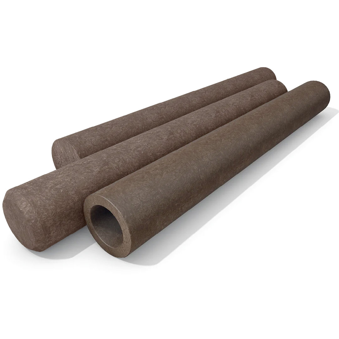 Palissad Plast Rund, Hul Brun Ø: 100-200 mm - Danske Naturlegepladser