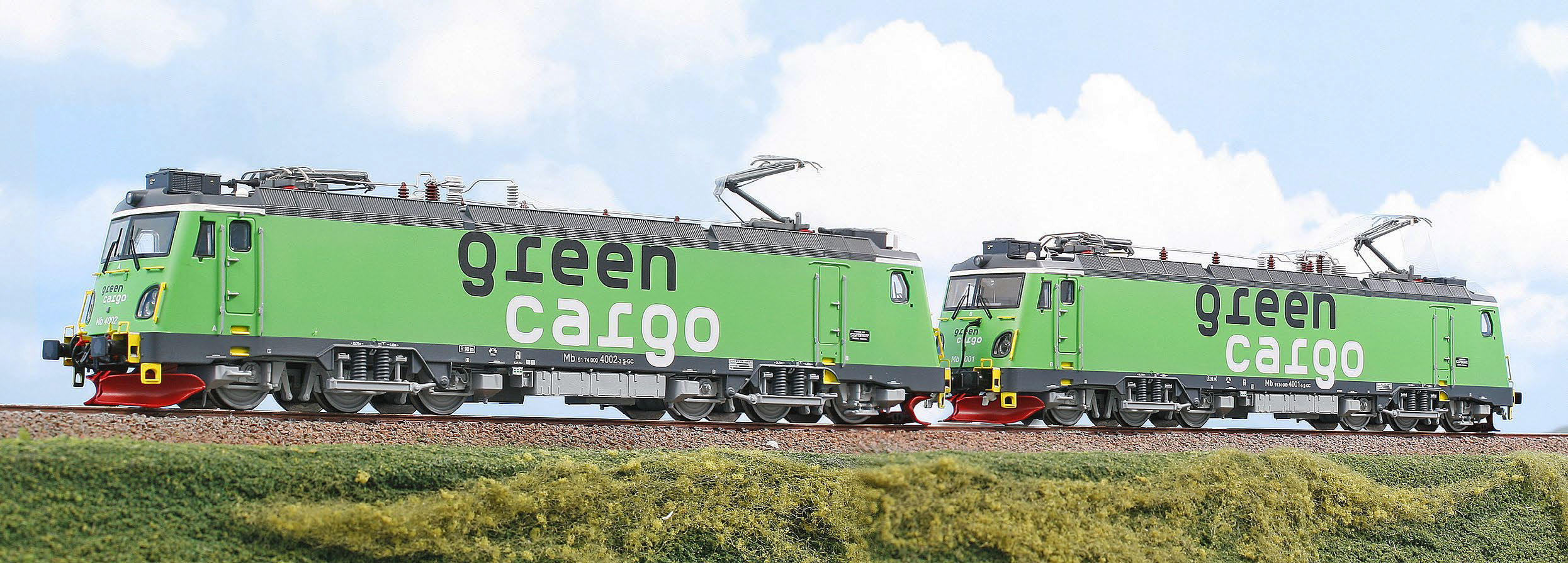 Lokset Ellok litt Mb Transmontana, Green Cargo (DC) - Habo Hobby