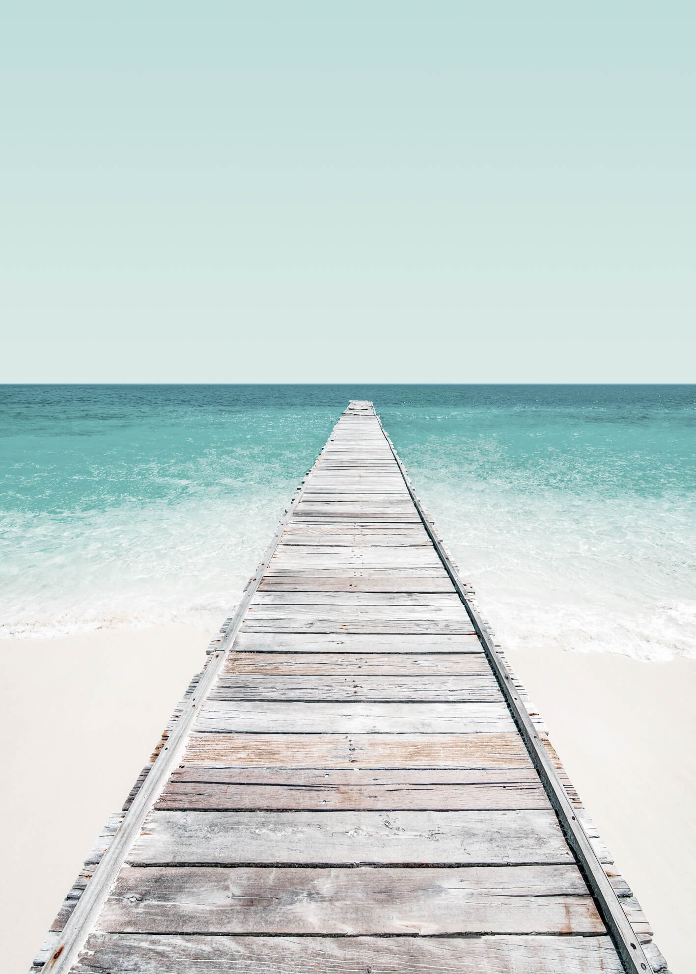 Canvasbutik.com - Photo Art - Jetty on the beach