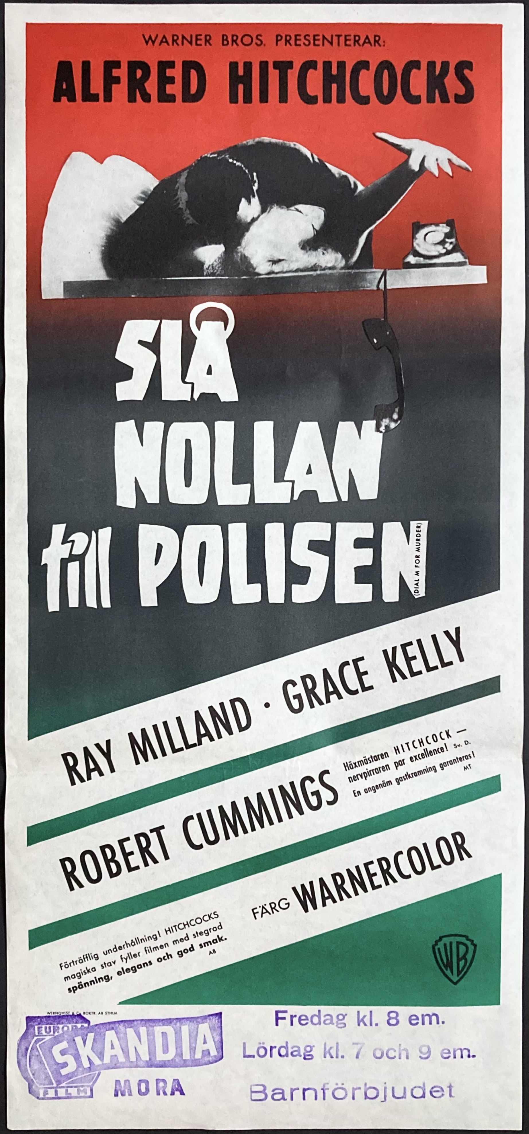 Nostalgipalatset - DIAL M FOR MURDER (1954)