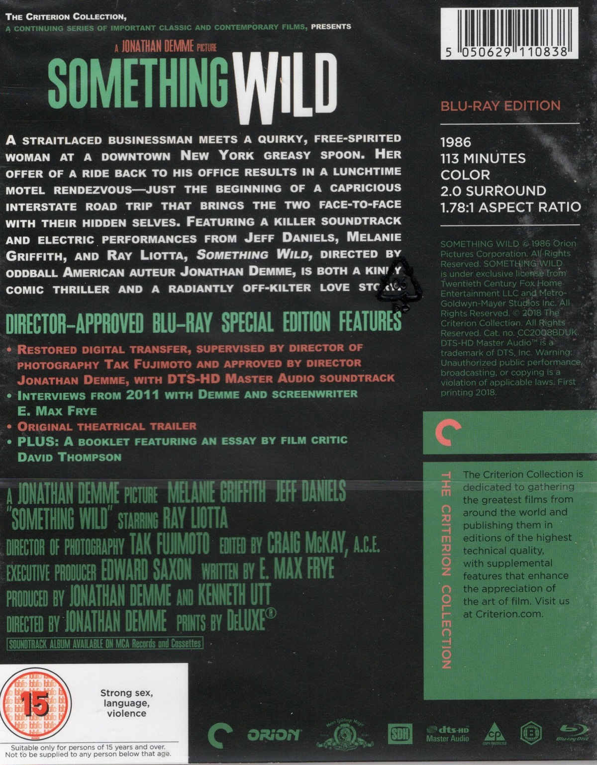 Something Wild (Criterion Collection) (ej svensk text) (Blu-ray ...