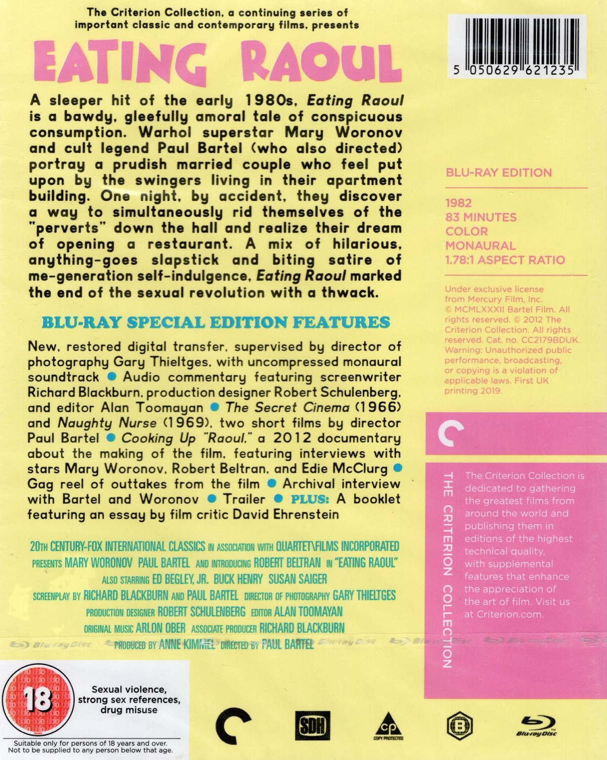 Eating Raoul (Criterion Collection) (ej svensk text) (Blu-ray ...