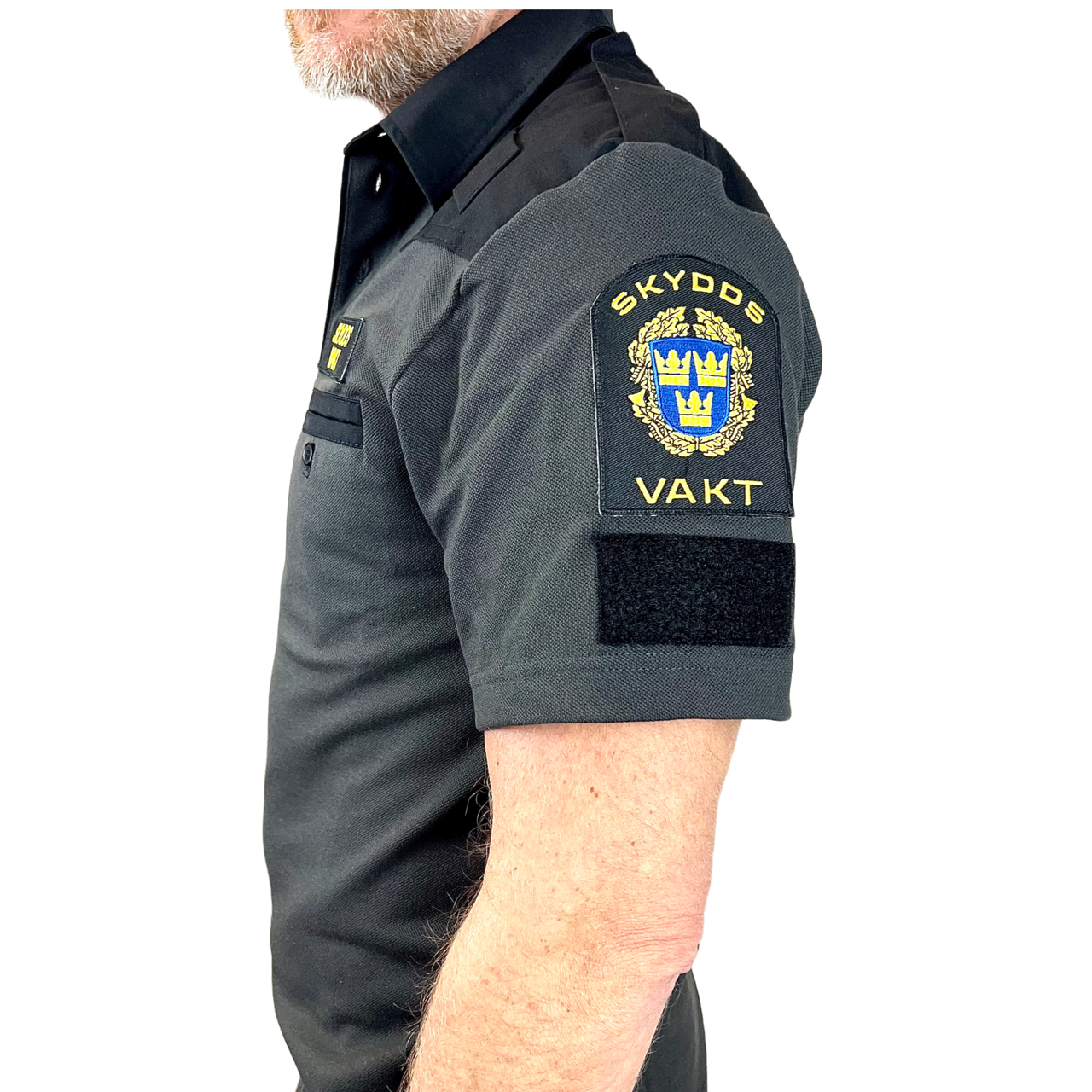 OVbutiken.se - Skyddsvakt Pikétröja K.Ä Grå/Svart, Cubik