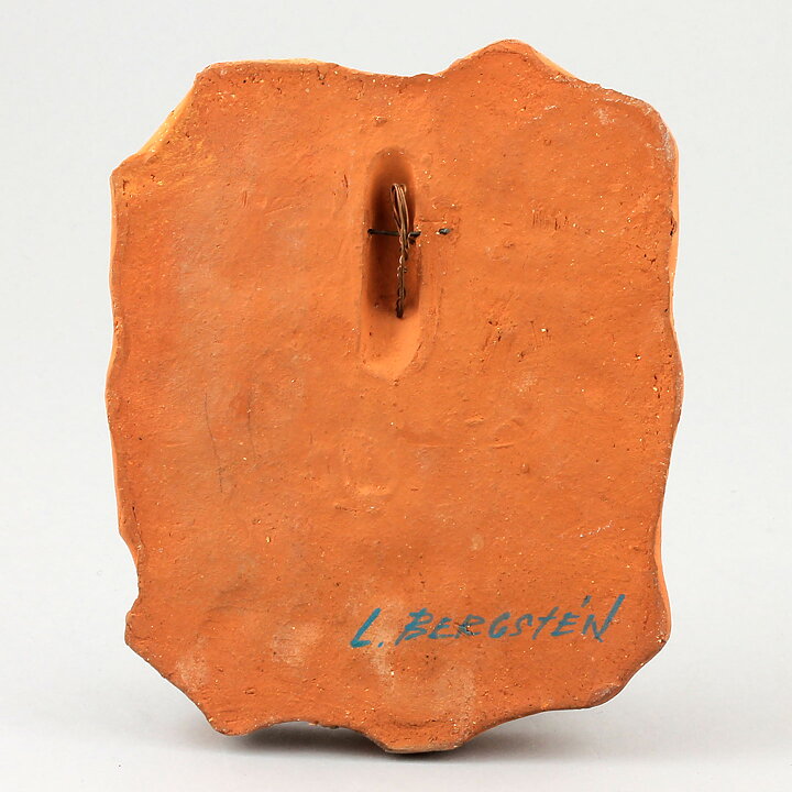 Lars Bergsten (1960s) Relief Wall Plaque with Bird Motif 16 cm