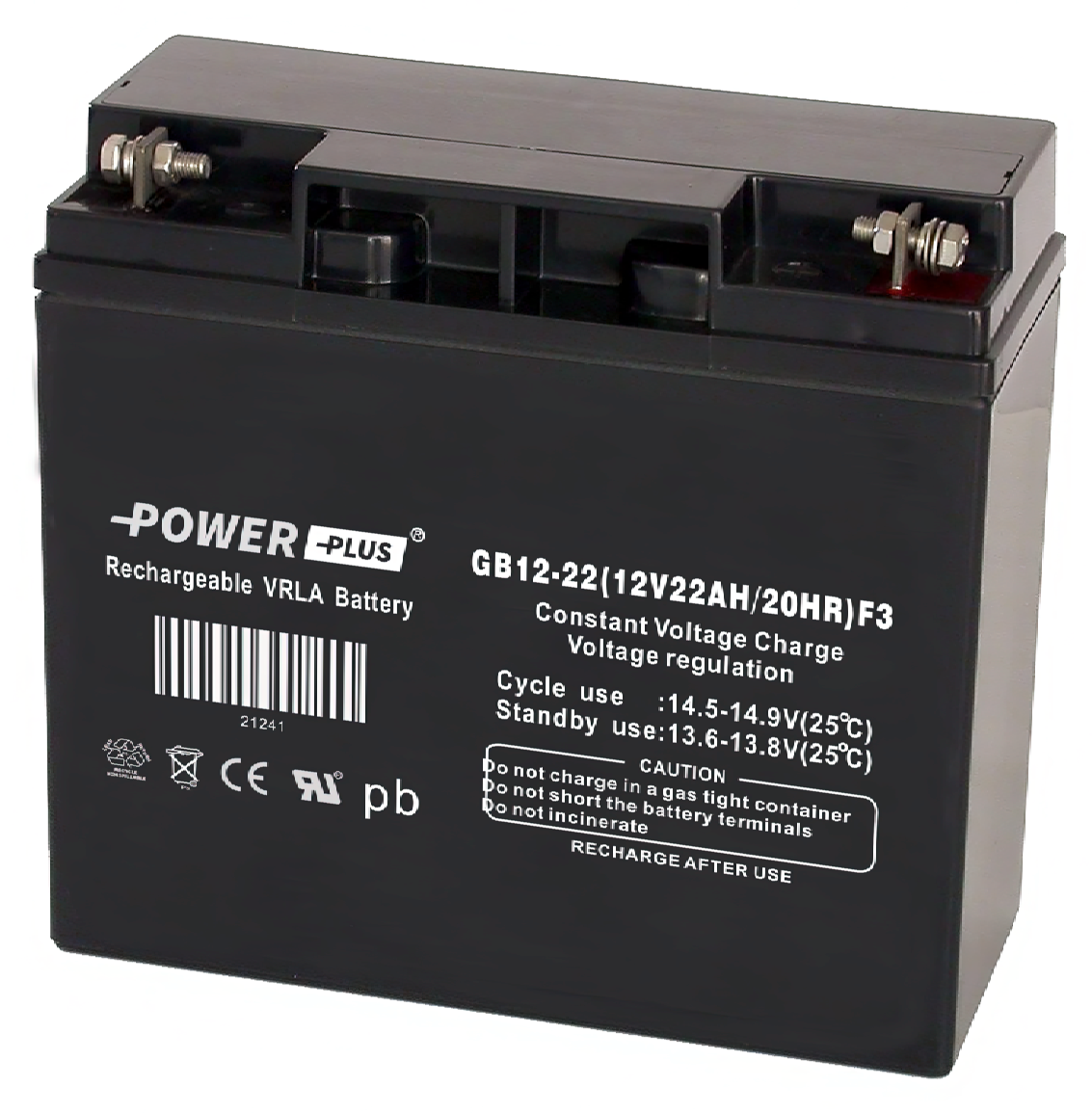 Power Plus Agm-batteri 12V 22 Ah - VoltPower