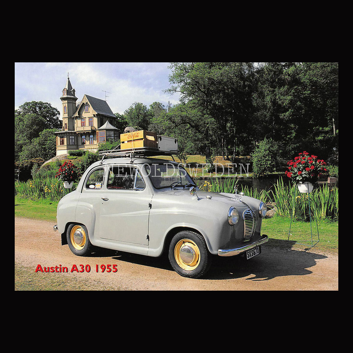 AUSTIN A30 1955 - Vykort A5 - NEWOLDSWEDEN.se