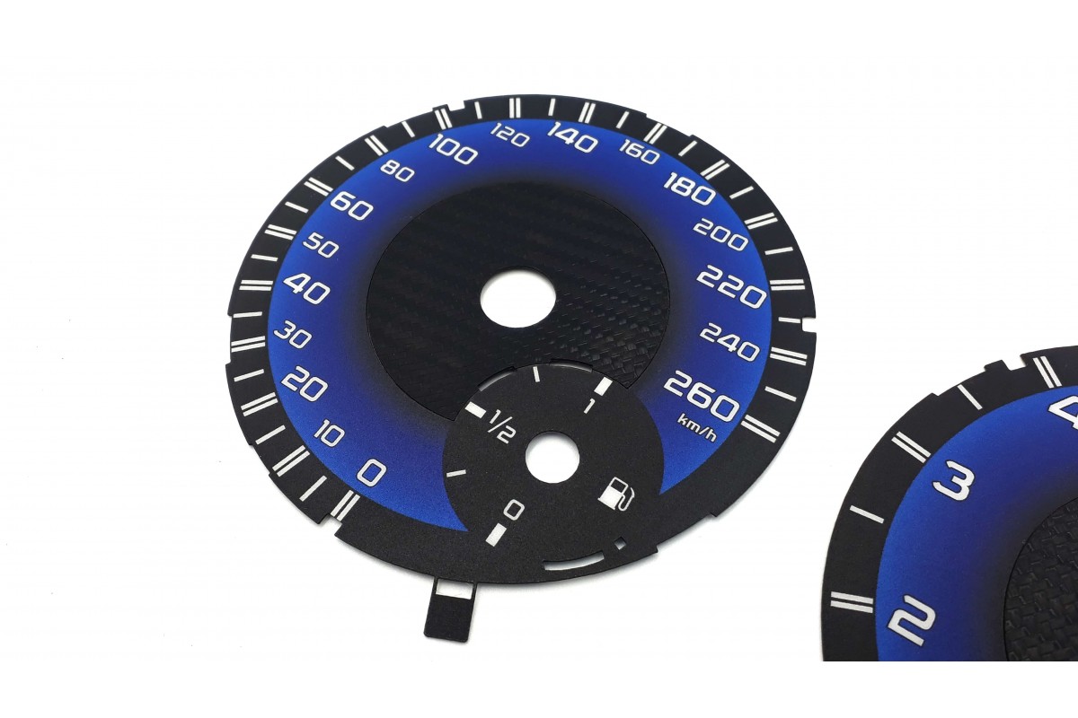 CKM Car Design - Cluster dials sport BLUE