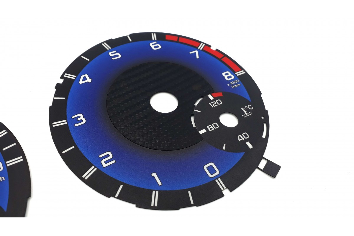 CKM Car Design - Cluster dials sport BLUE