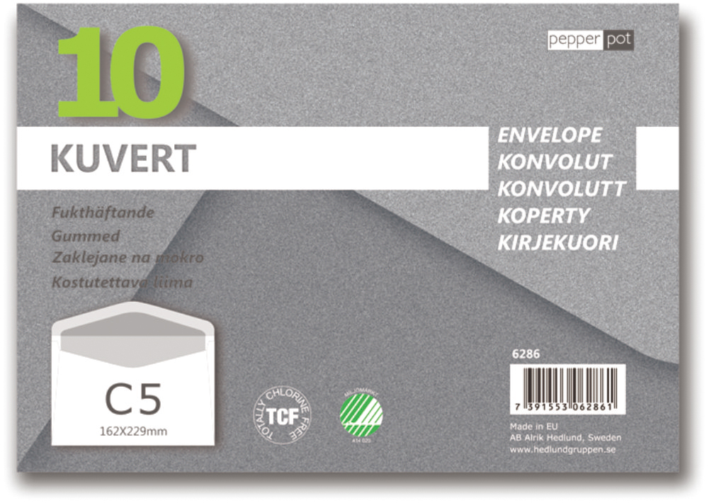 Kuvert C5 vita 10-pack - jirvelius.com