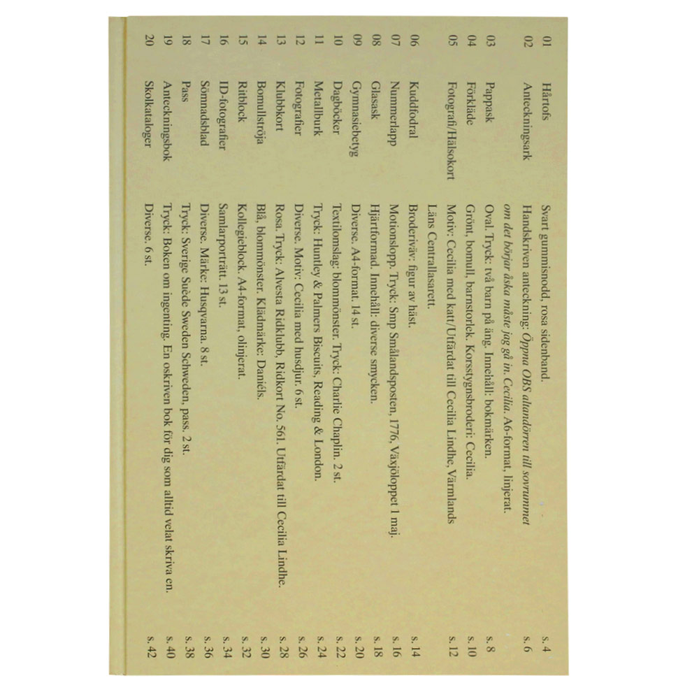 Jenny Lindhe: Tingen - Konst/ig Books