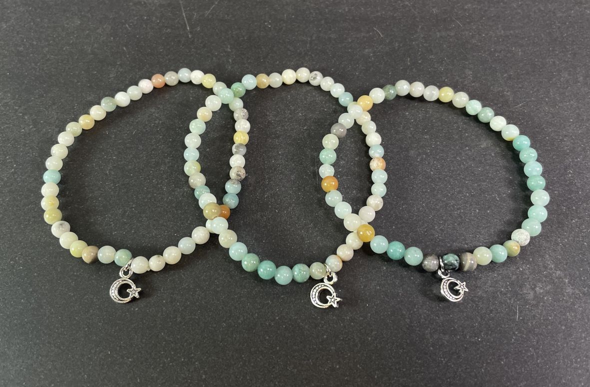 Stengarden.com - Amazonit Armband med Halvmåne